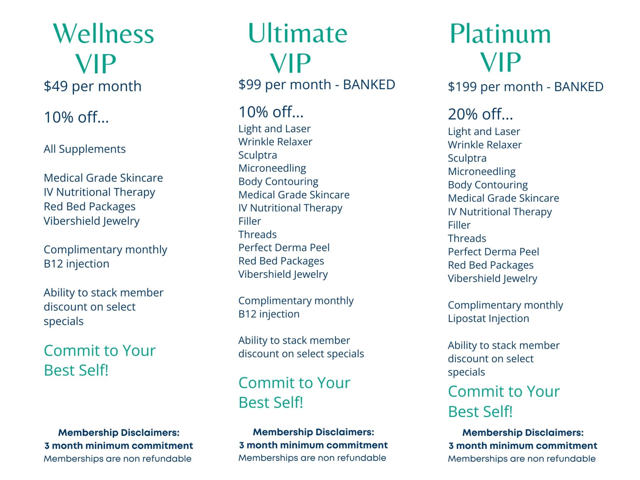 VIP Memberships - Great Lakes Health Wellness & Aesthetics